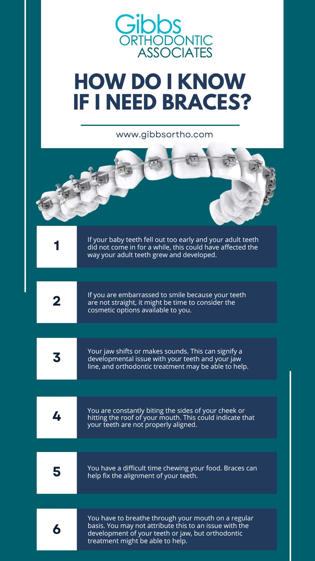 How do I know if I need braces? - Gibbs Orthodontics